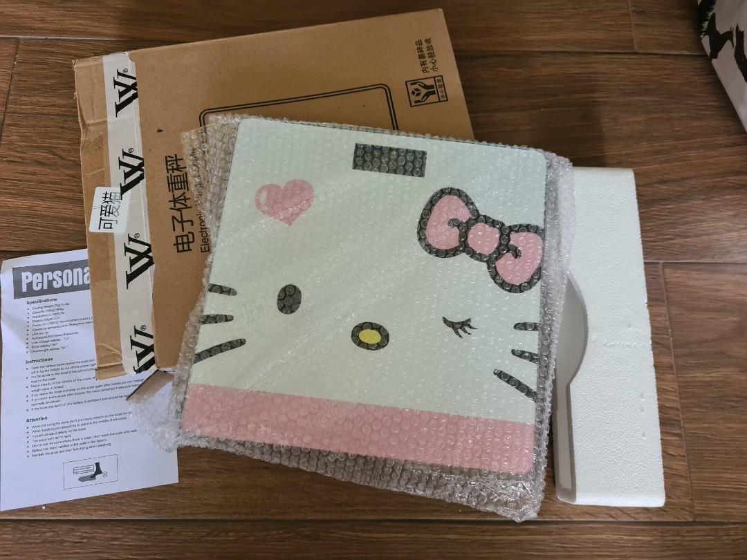 Hello kitty electronic weighing scale, Health & Nutrition, Health ...