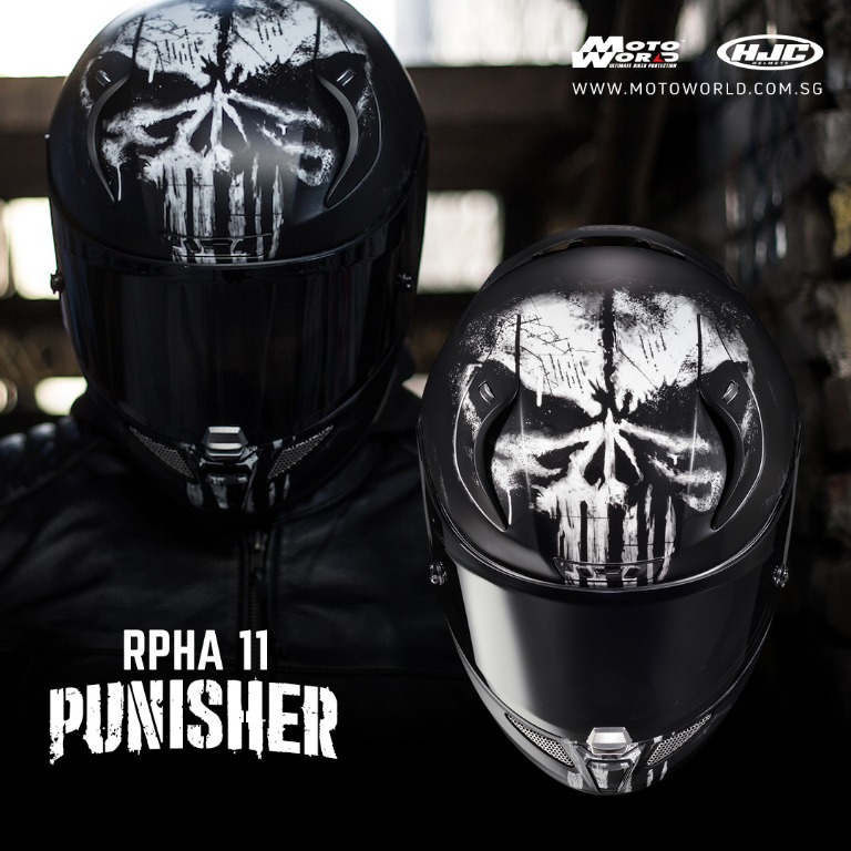 HJC RPHA11 Punisher Motorcycle Helmet PSB APPROVED, Motorcycles ...