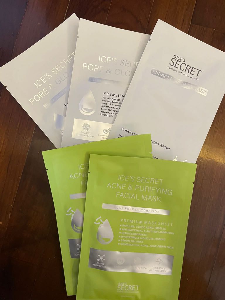 Ice Secret Masks, Beauty & Personal Care, Face, Face Care on Carousell