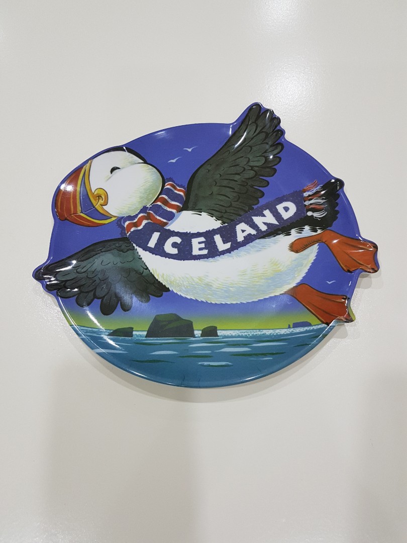 ICELAND Puffin plate, Furniture & Home Living, Bathroom & Kitchen ...