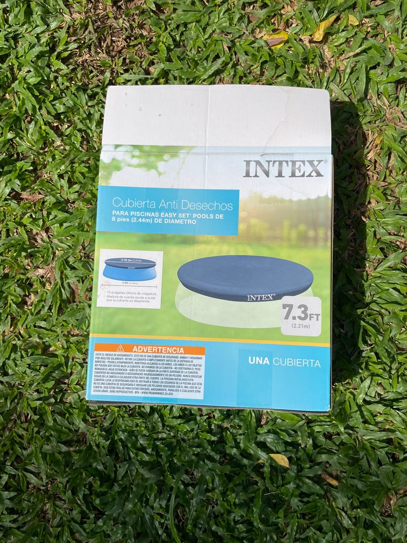 Intex pool cover, Furniture & Home Living, Outdoor Furniture on Carousell