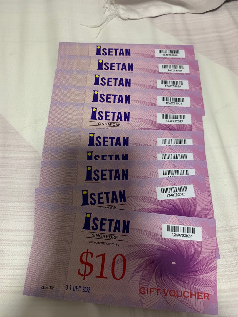 ISETAN VOUCHERS, Tickets & Vouchers, Vouchers on Carousell