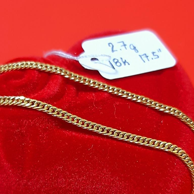 KARAT GOLD NECKLACE Barbada, Rope Chain, Figaro Chain, Singapore Chain ...