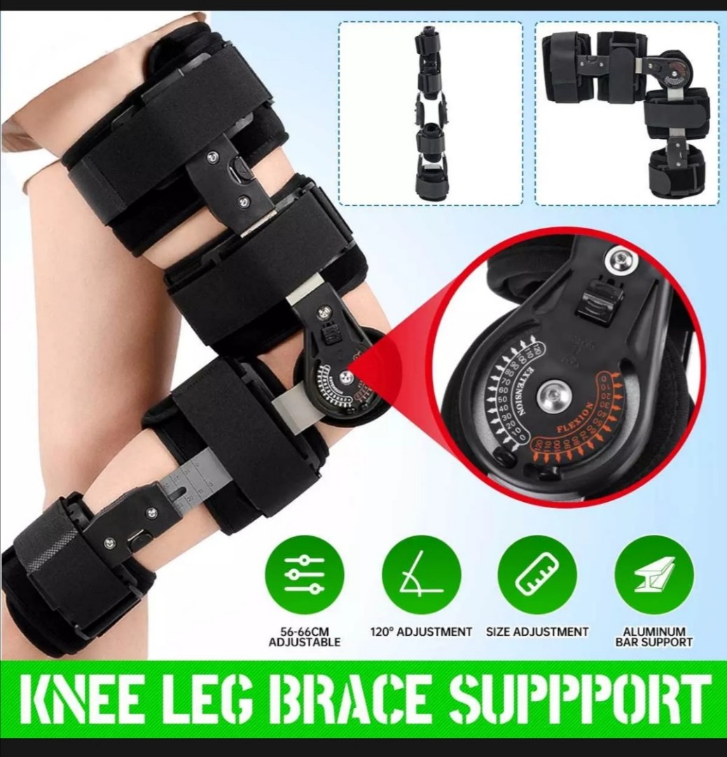 Knee leg brace support, Health & Nutrition, Braces, Support ...