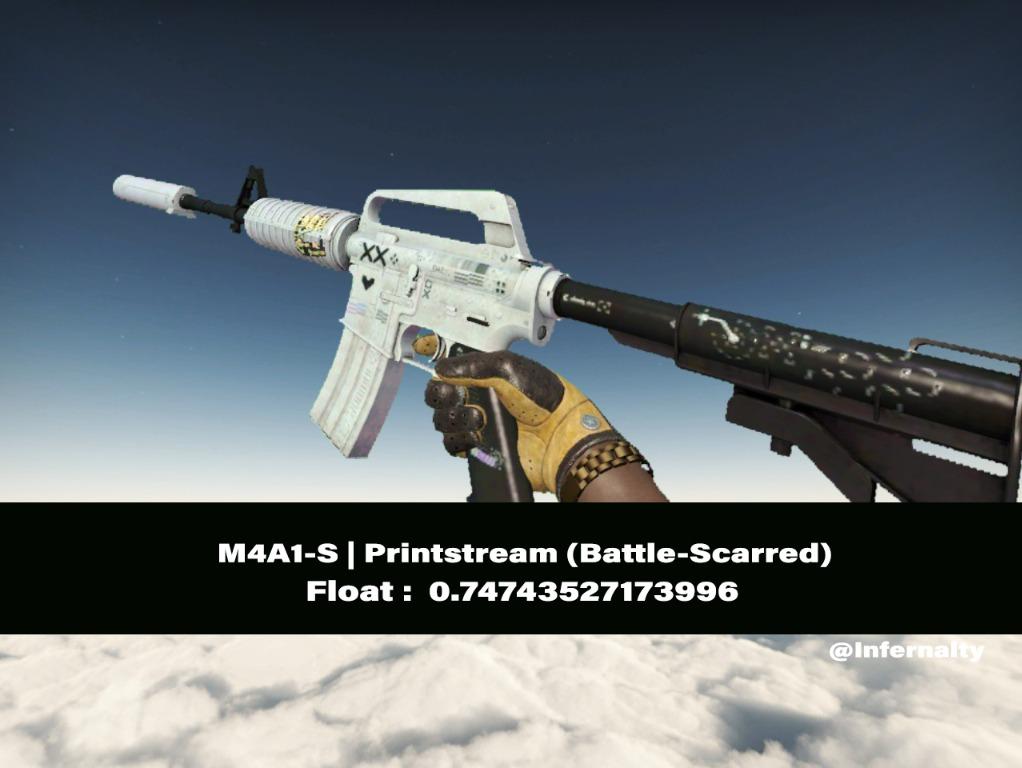 M4A1-S Printstream BS CSGO SKINS KNIVES, Video Gaming, Gaming ...