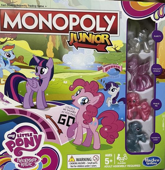 My Little Pony Monopoly Junior, Hobbies & Toys, Toys & Games on Carousell
