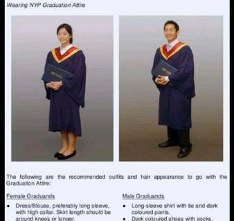 Nanyang Polytechnic 2021 Graduation Gown, Women's Fashion, Dresses ...