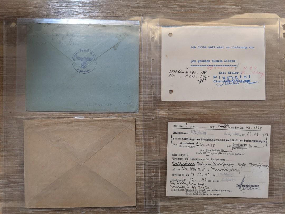 Nazi Envelope and Letter, Hobbies & Toys, Memorabilia & Collectibles ...