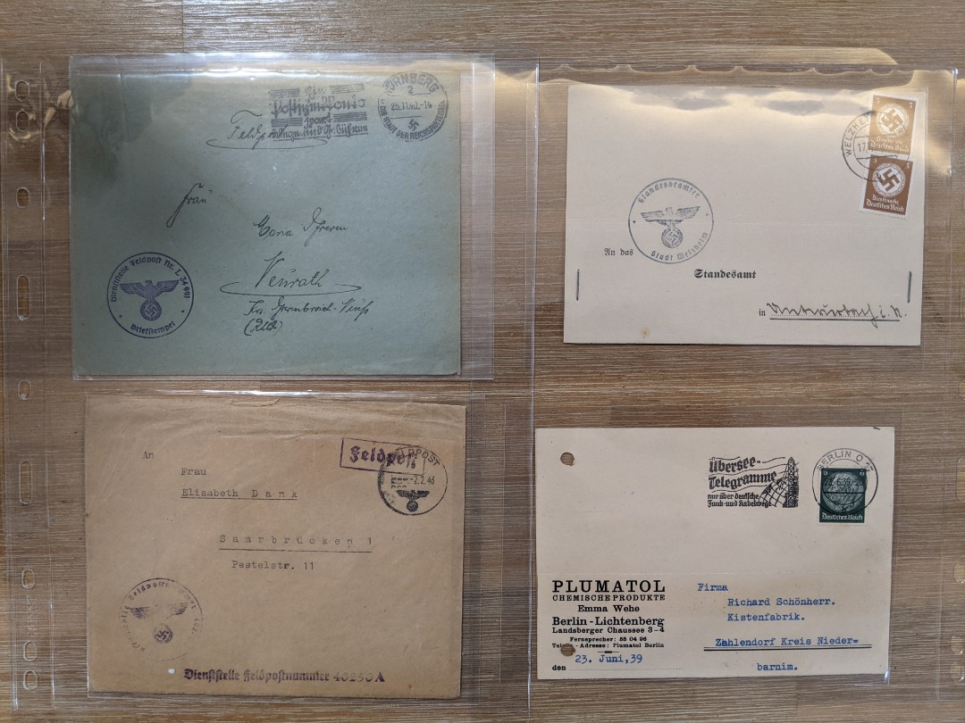 Nazi Envelope and Letter, Hobbies & Toys, Memorabilia & Collectibles ...