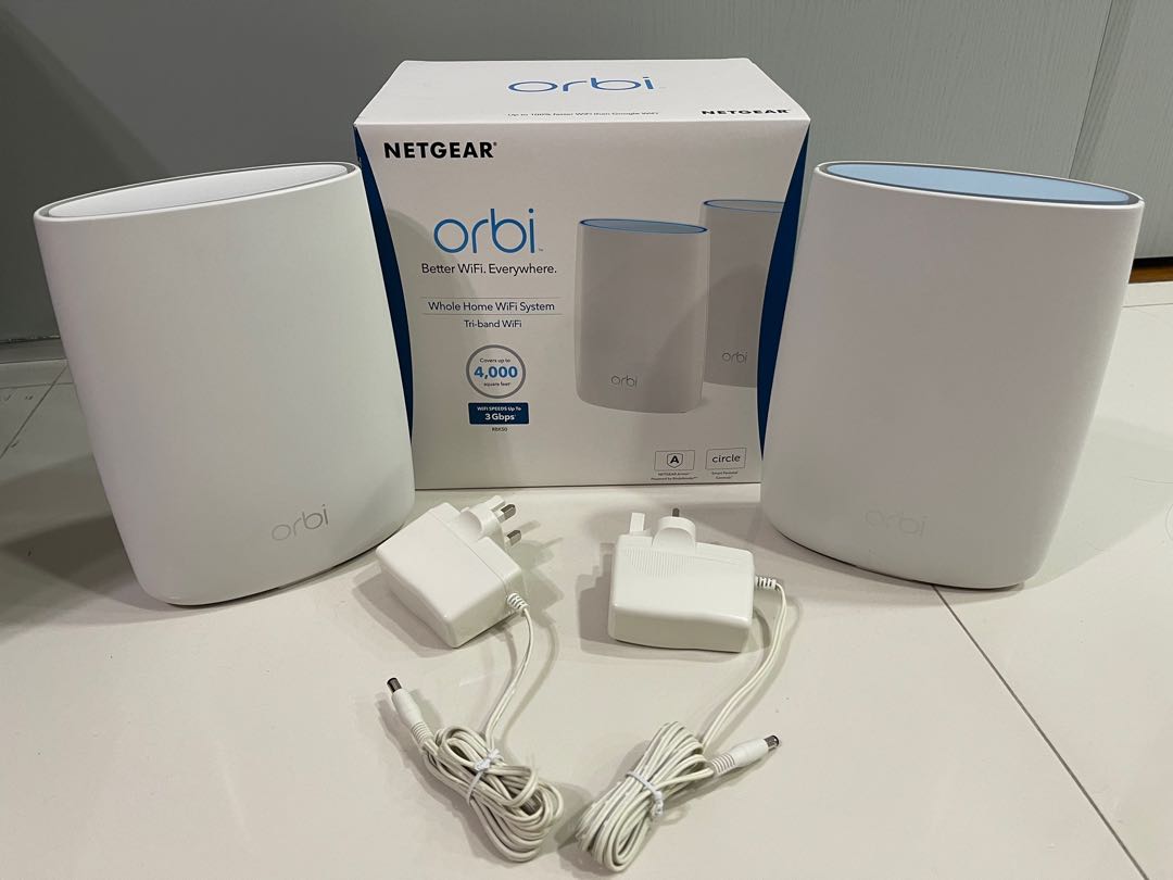 Netgear Orbi RBK50 Starter Kit + SatelliteAC3000, Computers & Tech ...