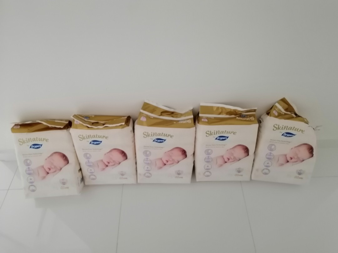 Newborn drypers 3 packs infant baby diapers, Babies & Kids, Bathing ...