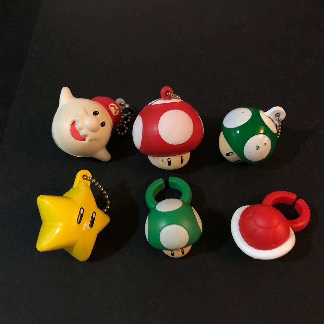 Nintendo Super Mario Power Star 1UP Red Koopa Shell Power Mushroom ...