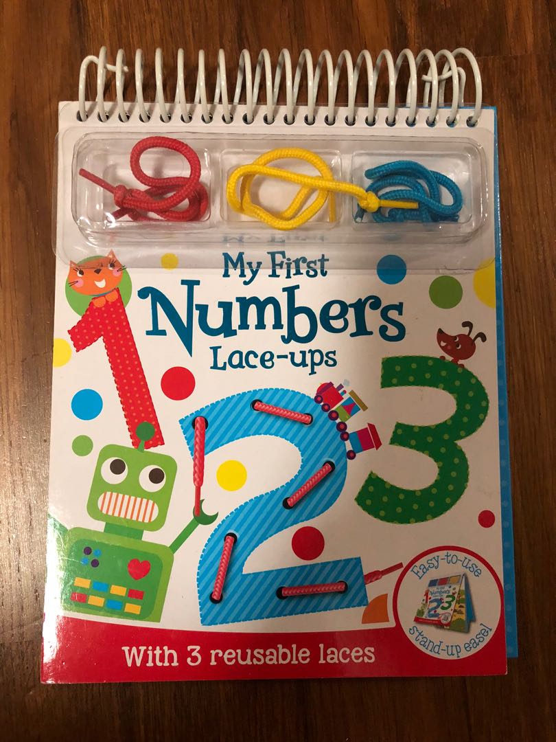 Number 1 - 12 Lacing Book, Hobbies & Toys, Books & Magazines, Children ...