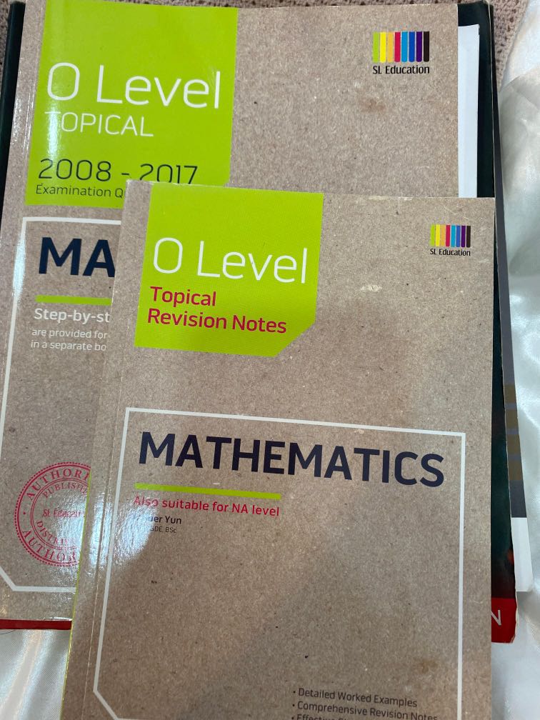 Math O level Topic Revision Nites and Exam Qns, Hobbies & Toys, Books ...