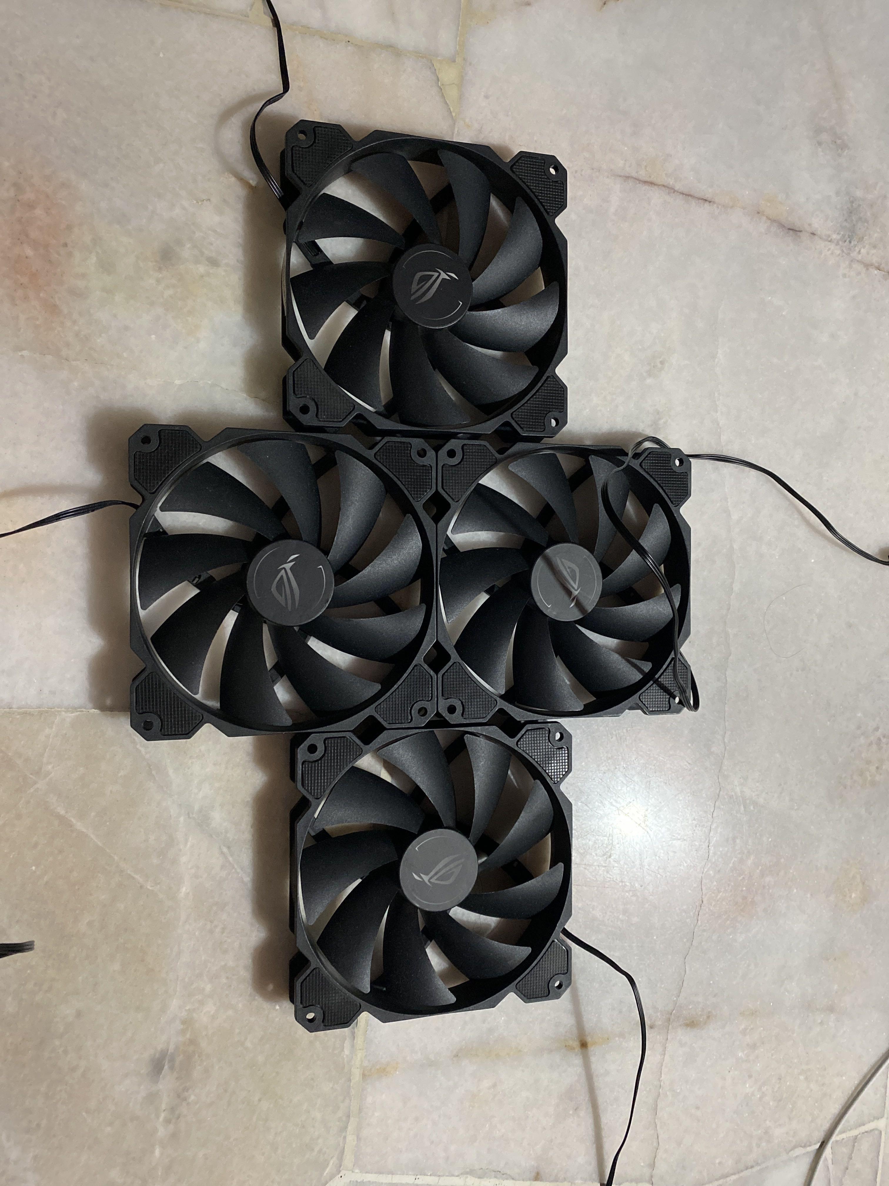 Original ROG 140mm fan , take out from rog helios, Computers & Tech ...