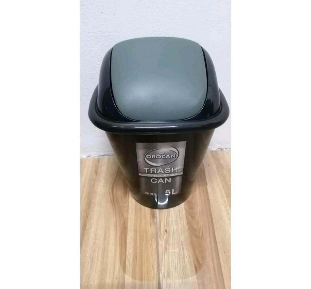 Orocan 5-Liter Trash Can with Swing Cover / Trash Bin / Basurahan ...
