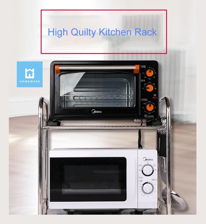Stainless Steel Oven Rack Microwave Shelf kitchen Rack cabinet Storage ...
