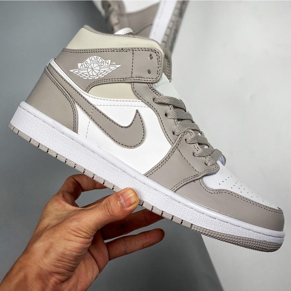 [Pre-Order] Air Jordan 1 Mid Linen, Men's Fashion, Footwear, Sneakers ...