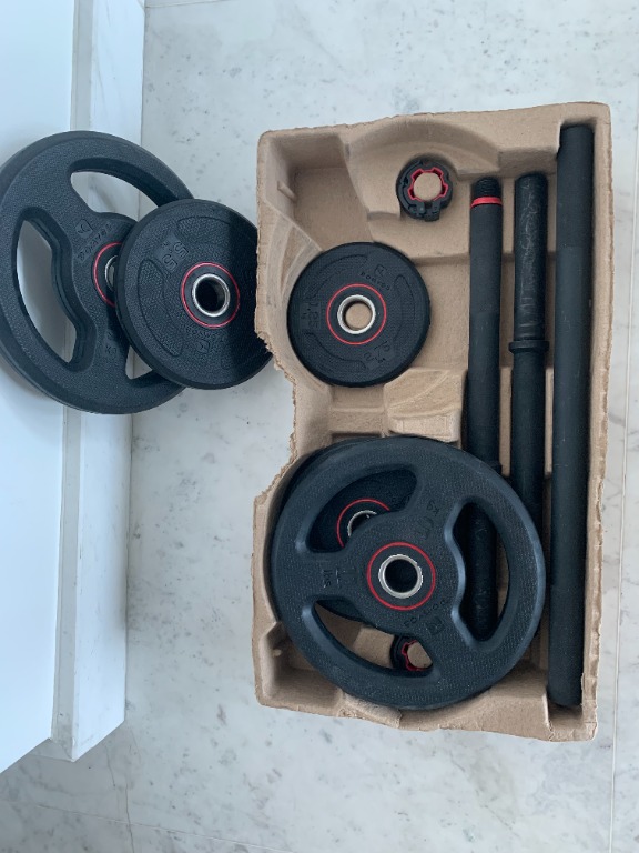 Pump Bar Weight Training Kit 20kgs, Sports Equipment, Exercise ...