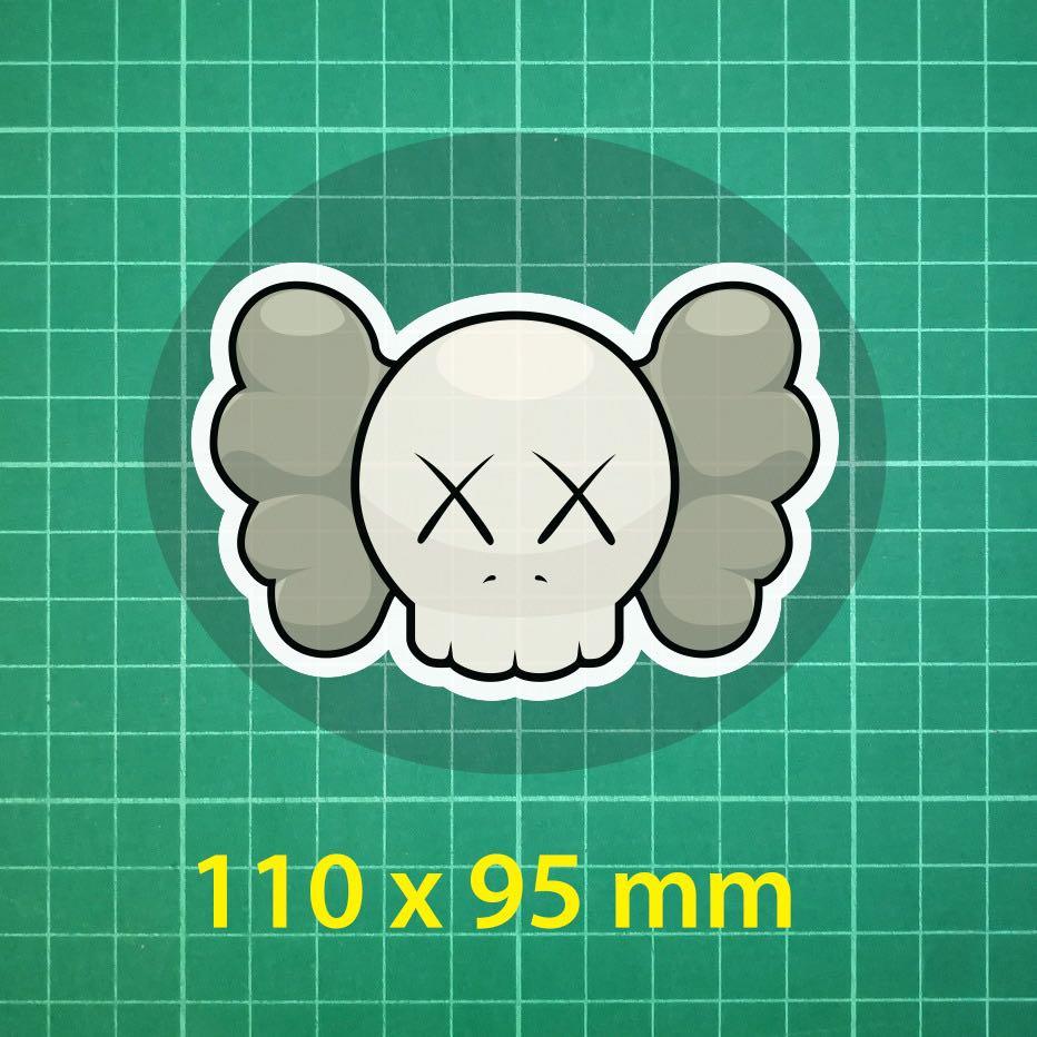 Rare Collectible. KAWS Figure head . Static Cling Car Decal . Free ...