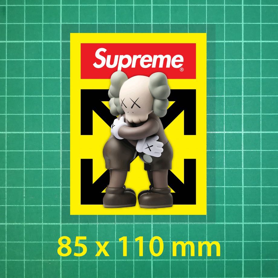 Rare Collectible. KAWS Supreme Off White Hugging Figures Static Cling ...