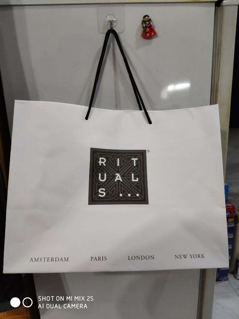 Rituals paper bag, 女裝, 手袋及銀包, Tote Bags - Carousell