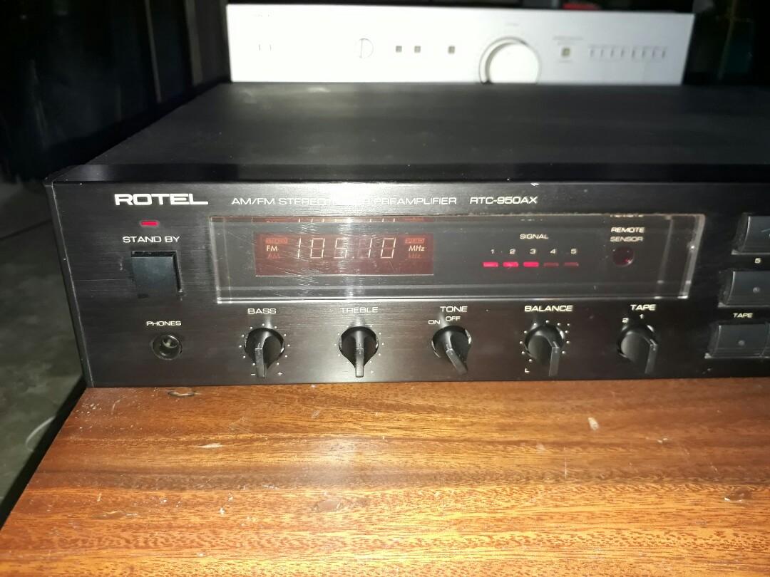 Rotel RTC-950AX Preamp w/ AM/FM Tuner, Audio, Soundbars, Speakers ...