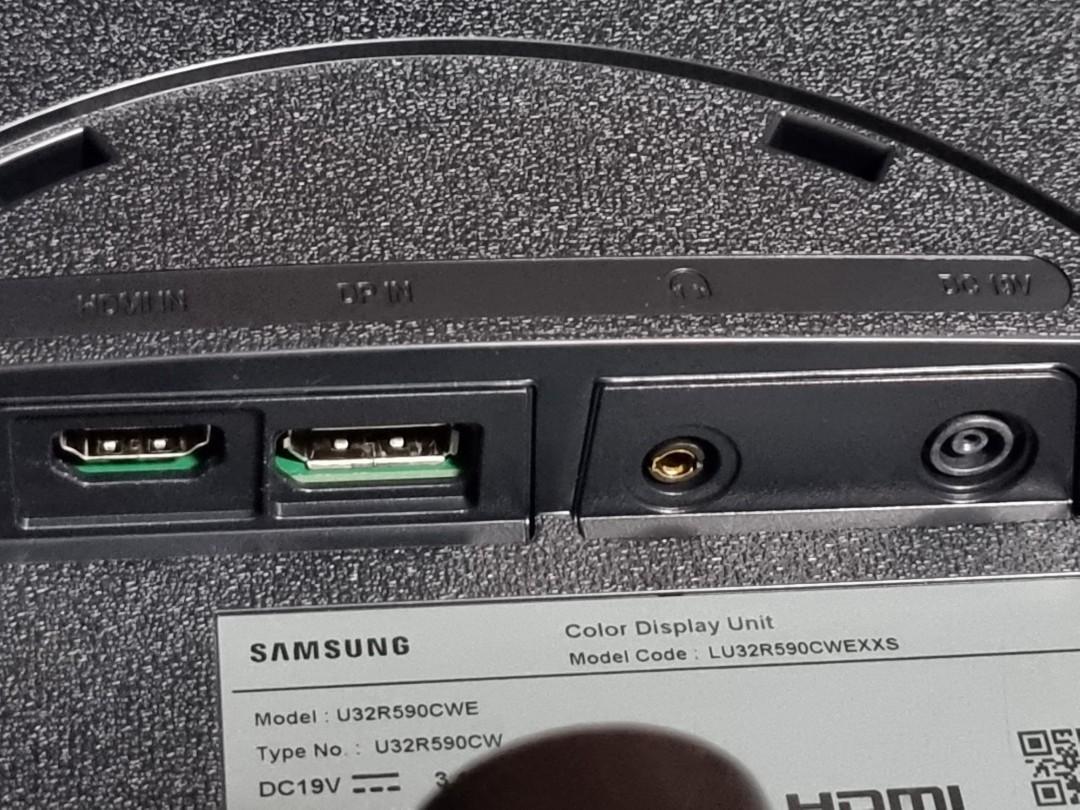 SAMSUNG UHD CURVE MONITOR U32R590CWE, Computers & Tech, Parts ...