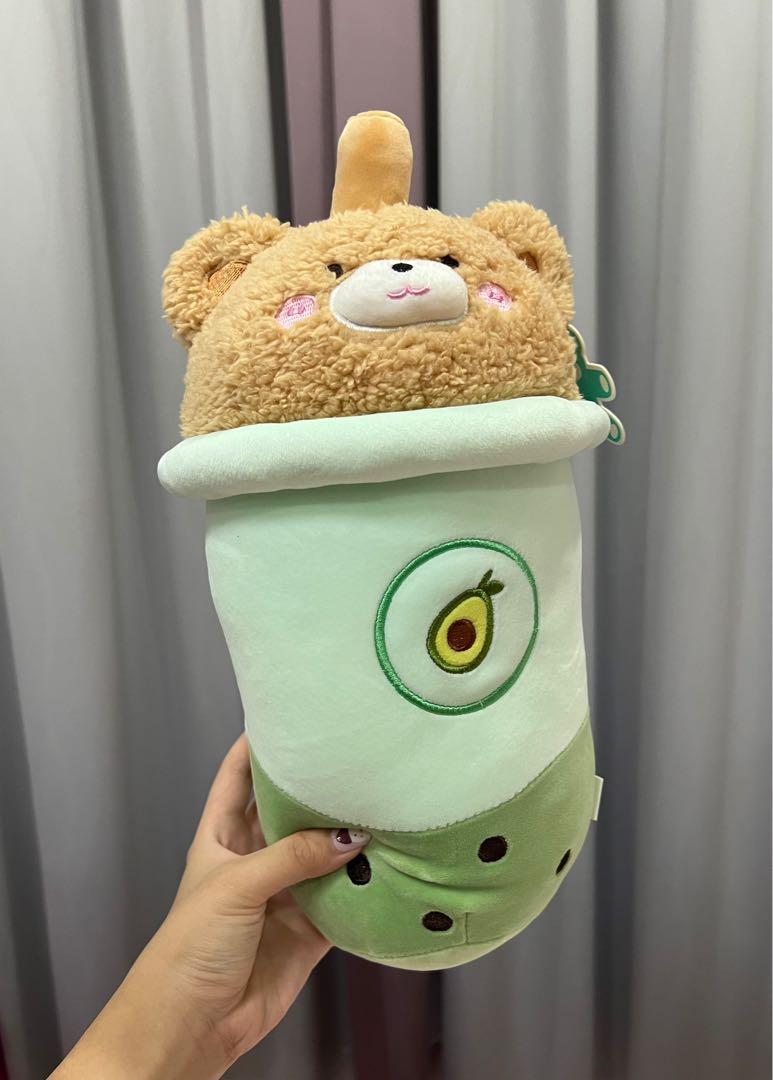 Set of 2- Teddy Bear Bubble Tea Soft Toy, Hobbies & Toys, Toys & Games ...