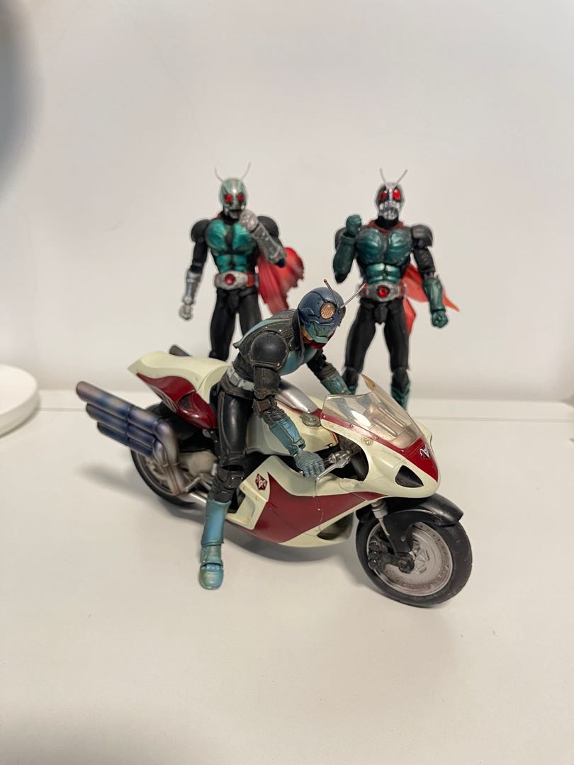SIC Kamen Rider 1 & 2 Bike Bandai, Hobbies & Toys, Toys & Games on Carousell