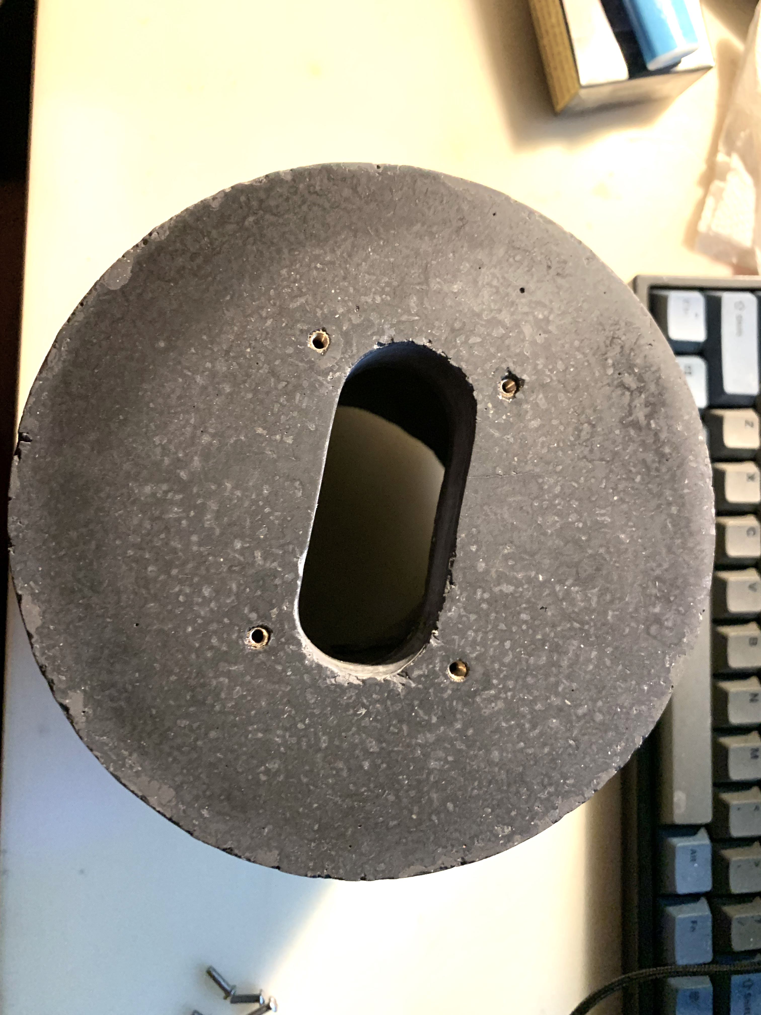 SME tonearm base/pod concrete, Audio, Other Audio Equipment on Carousell