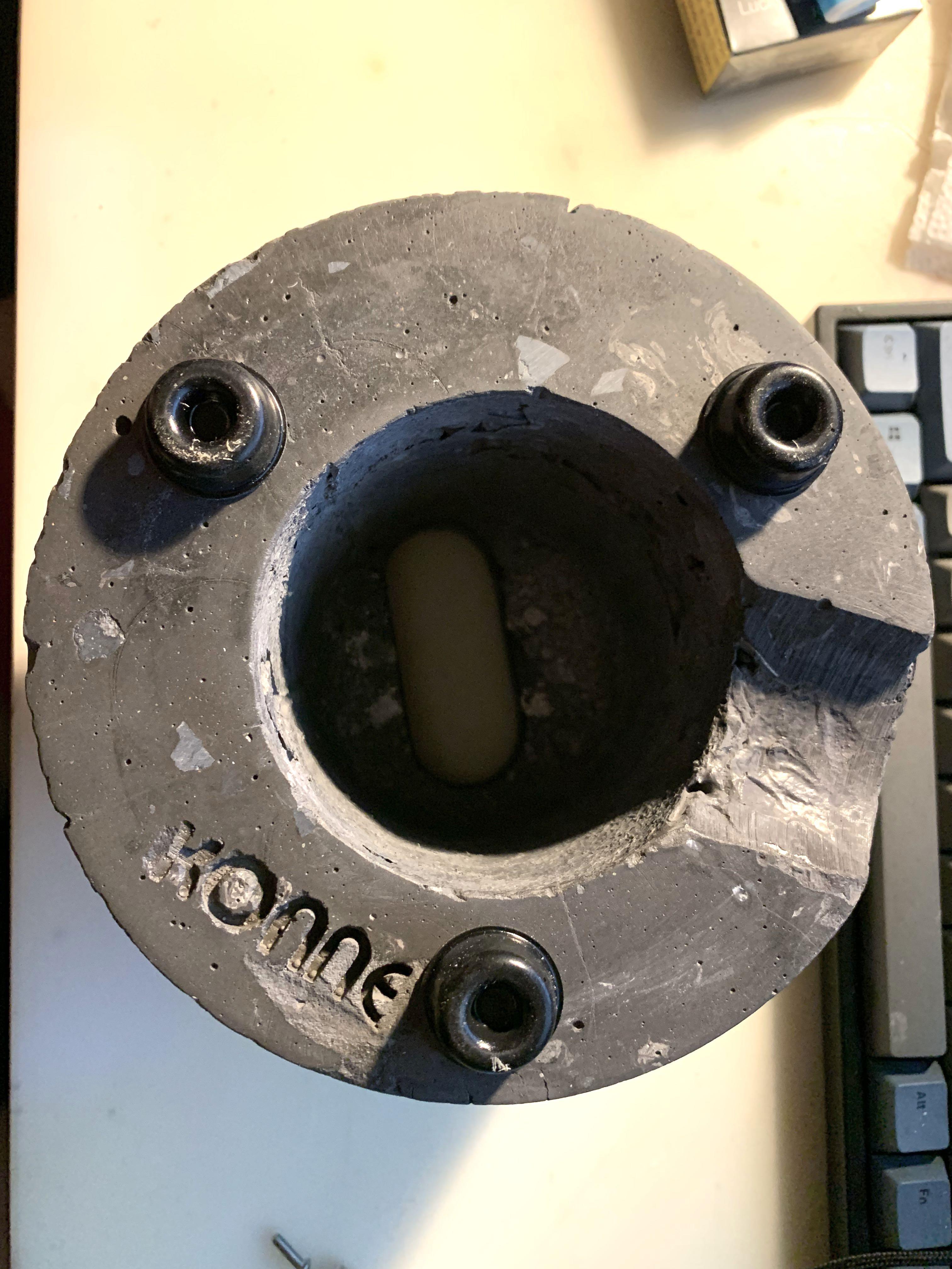 SME tonearm base/pod concrete, Audio, Other Audio Equipment on Carousell