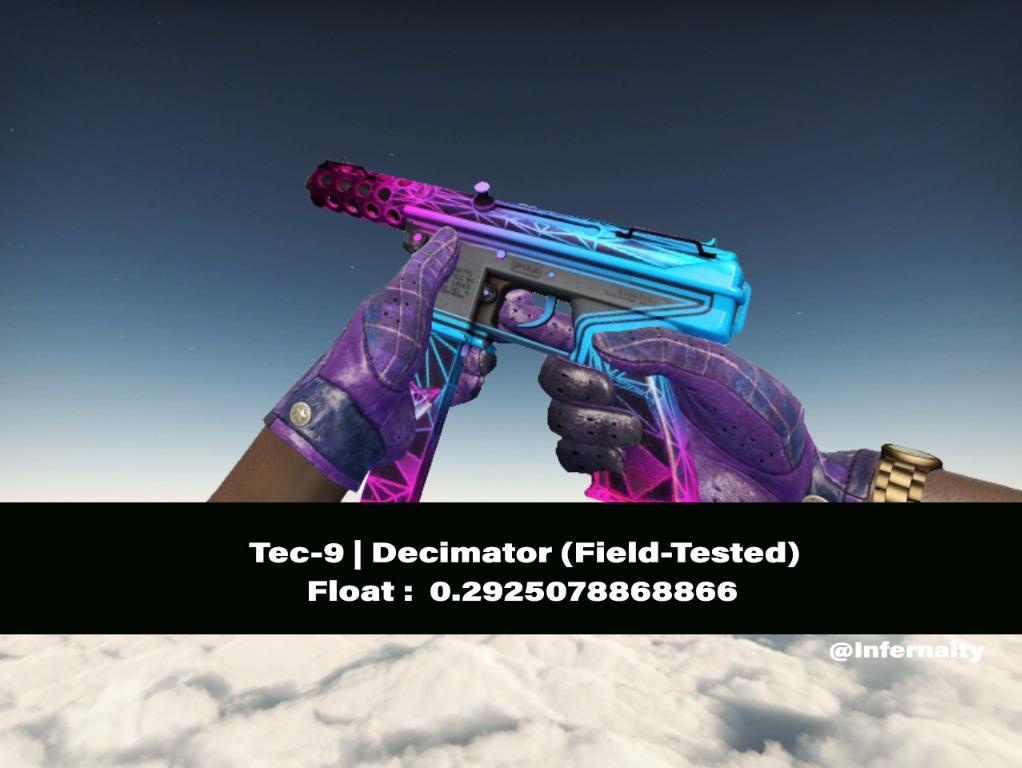 Tec-9 Decimator FT CSGO SKINS KNIVES, Video Gaming, Gaming Accessories ...