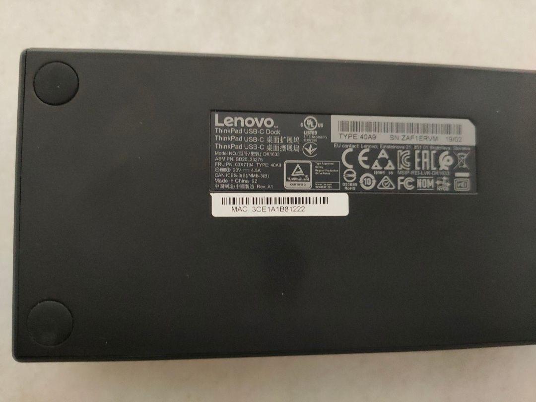 ThinkPad USB-C Docker, Computers & Tech, Parts & Accessories, Computer ...