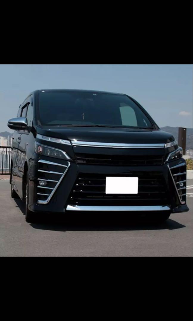 Toyota Voxy ABS Chrome Front Fog lights lamp cover Strip Bezel, Car ...