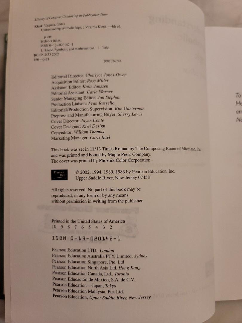 understanding symbolic logic, 興趣及遊戲, 書本 & 文具, 教科書 - Carousell