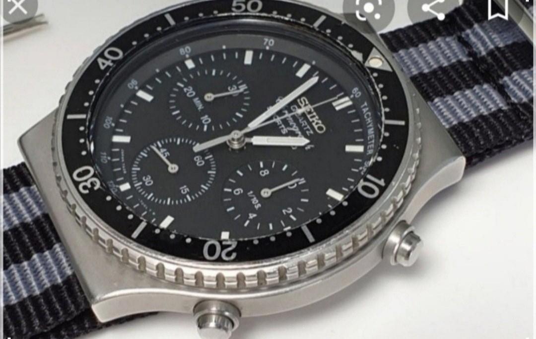 Vintage Seiko Speedmaster Chronograph, Luxury, Watches on Carousell