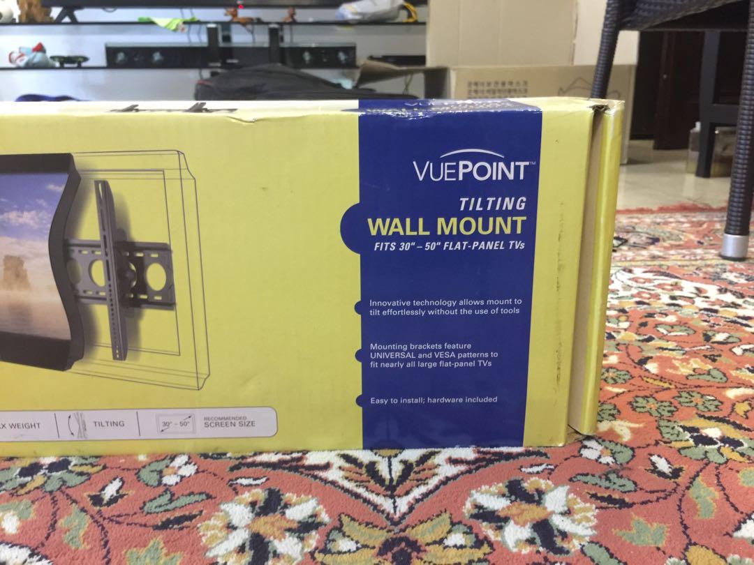 VUEPOINT TILTING WALL MOUNT 30” to 50” FLAT PANEL TV.-, TV & Home ...