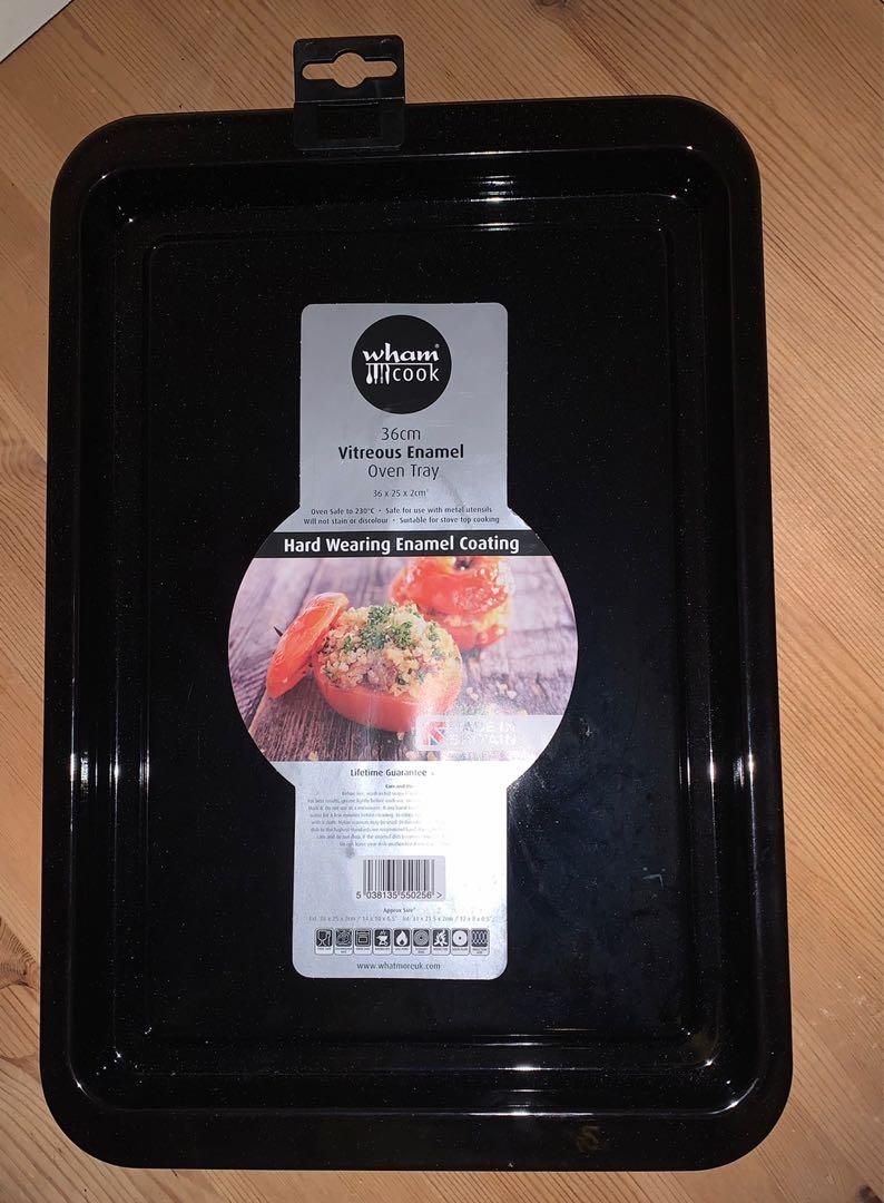 WHAM cook enamel oven Baking Tray, Furniture & Home Living, Kitchenware ...