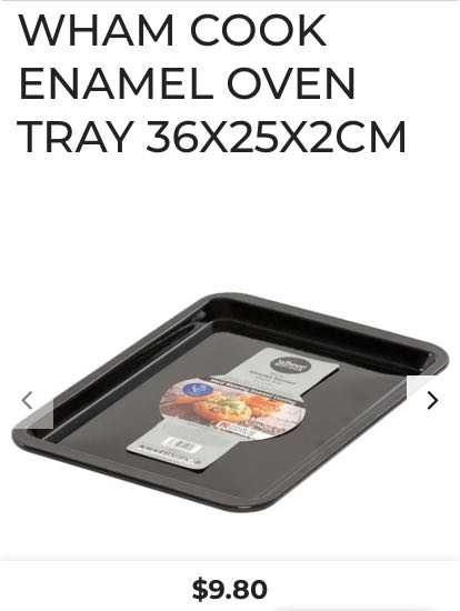 WHAM cook enamel oven Baking Tray, Furniture & Home Living, Kitchenware ...
