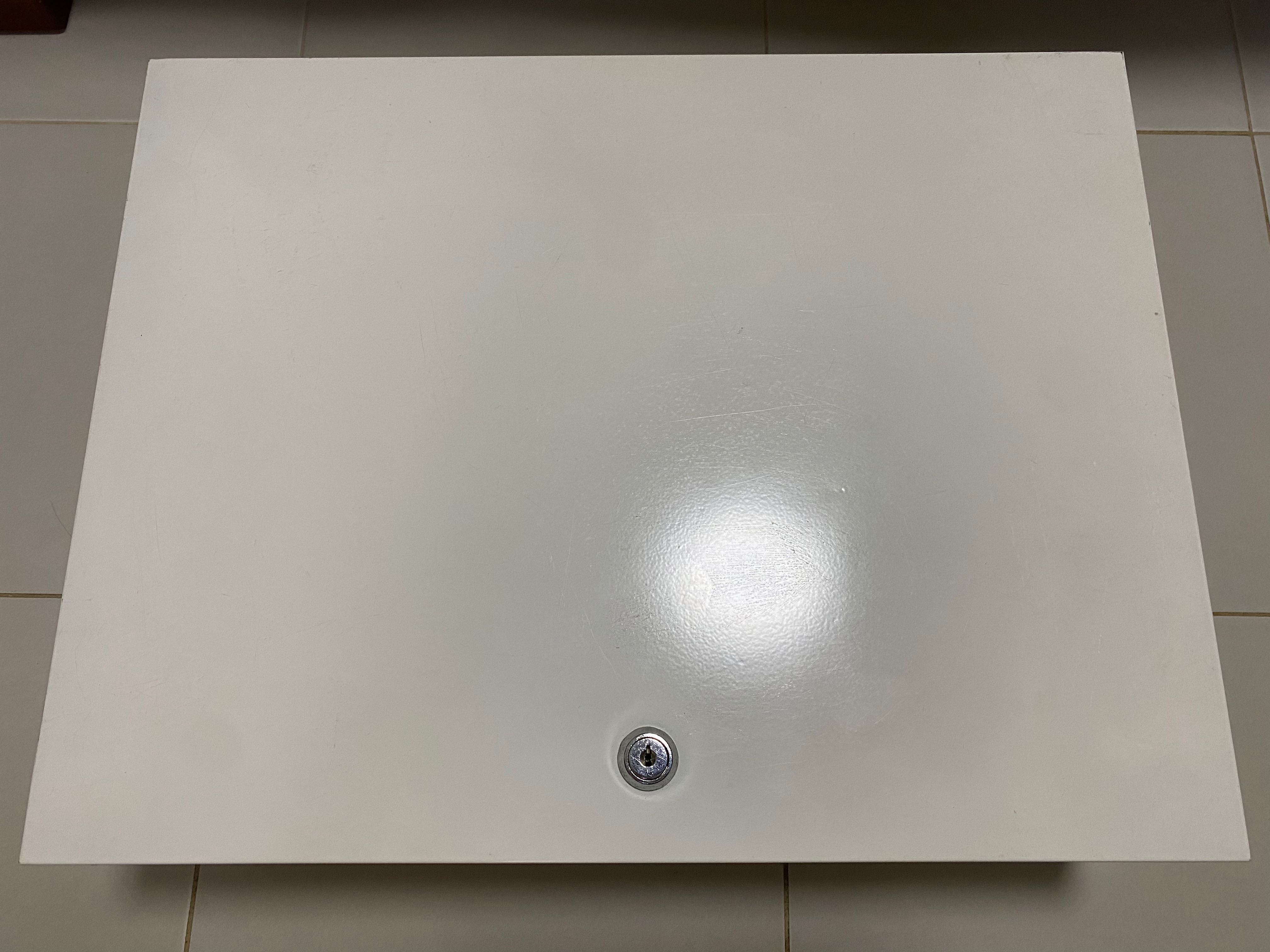 White Storage Box with Lock ( 2 Boxes), Furniture & Home Living, Home ...