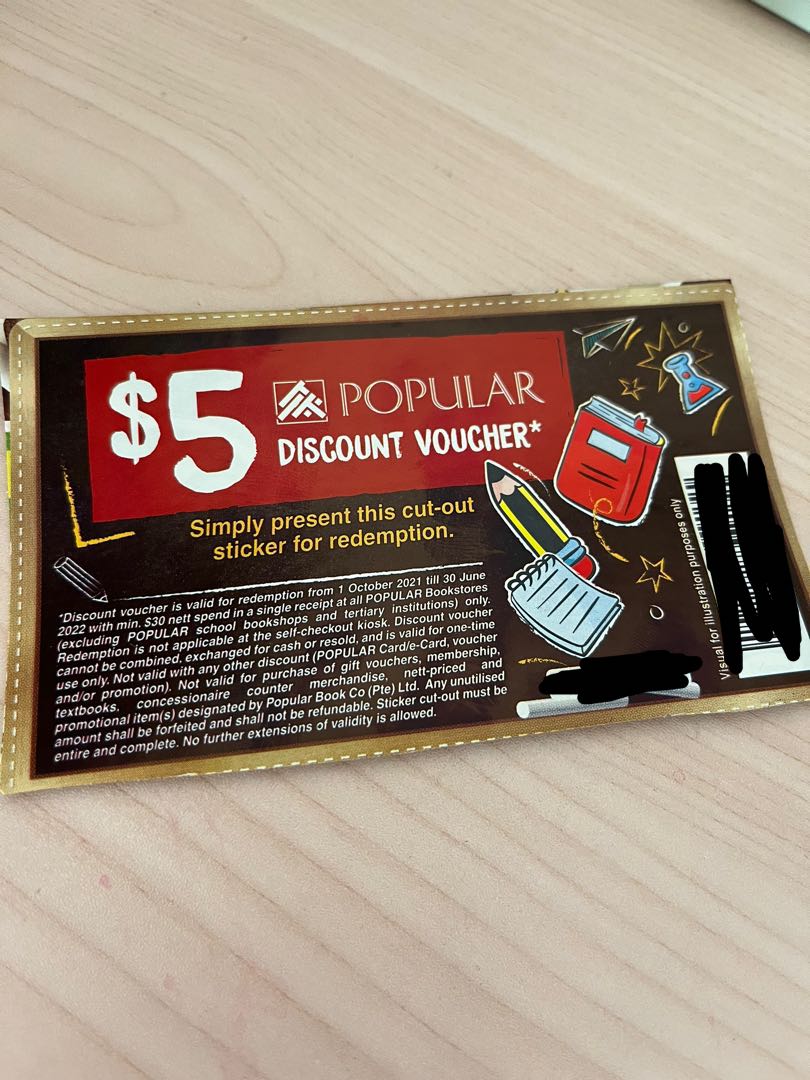 $5 popular voucher, Tickets & Vouchers, Vouchers on Carousell