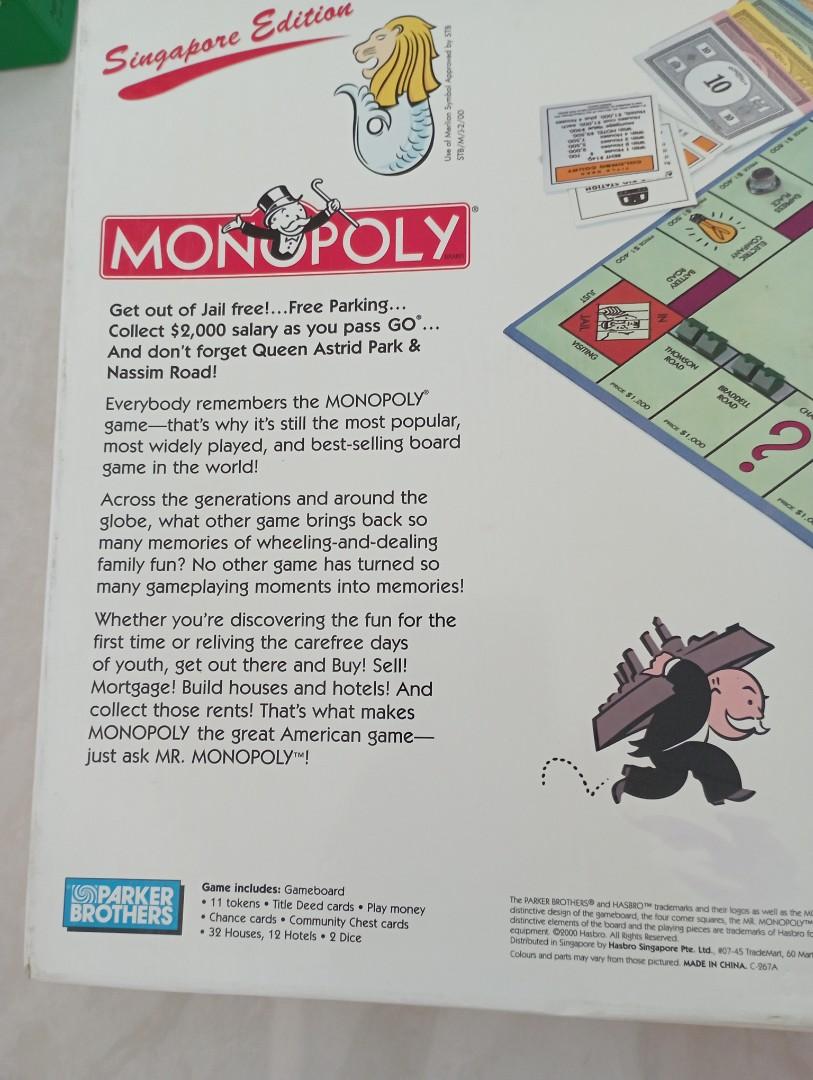 ( RENTAL ) MONOPOLY SINGAPORE EDITION, Hobbies & Toys, Toys & Games on ...