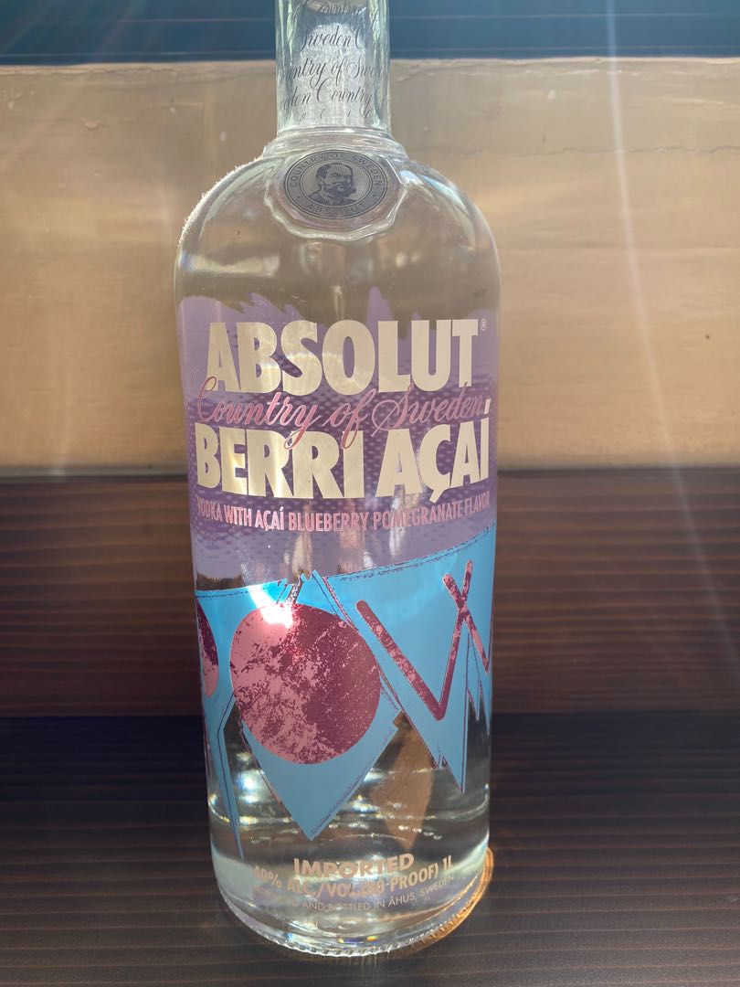 Absolut Berri Acai Vodka, Food & Drinks, Alcoholic Beverages on Carousell