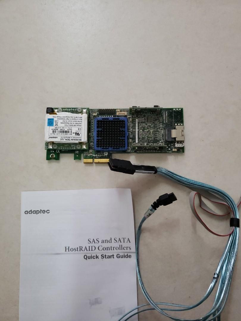 Adaptec RAID 5 controller, 電腦＆科技, 電腦周邊及配件, 硬碟及儲存器 - Carousell