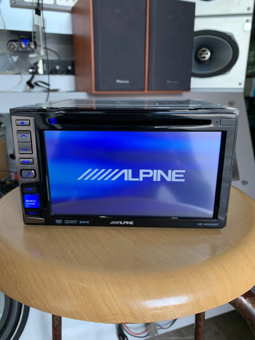 Alpine W 554 BT car DVD stereo, Car Accessories, Accessories on Carousell