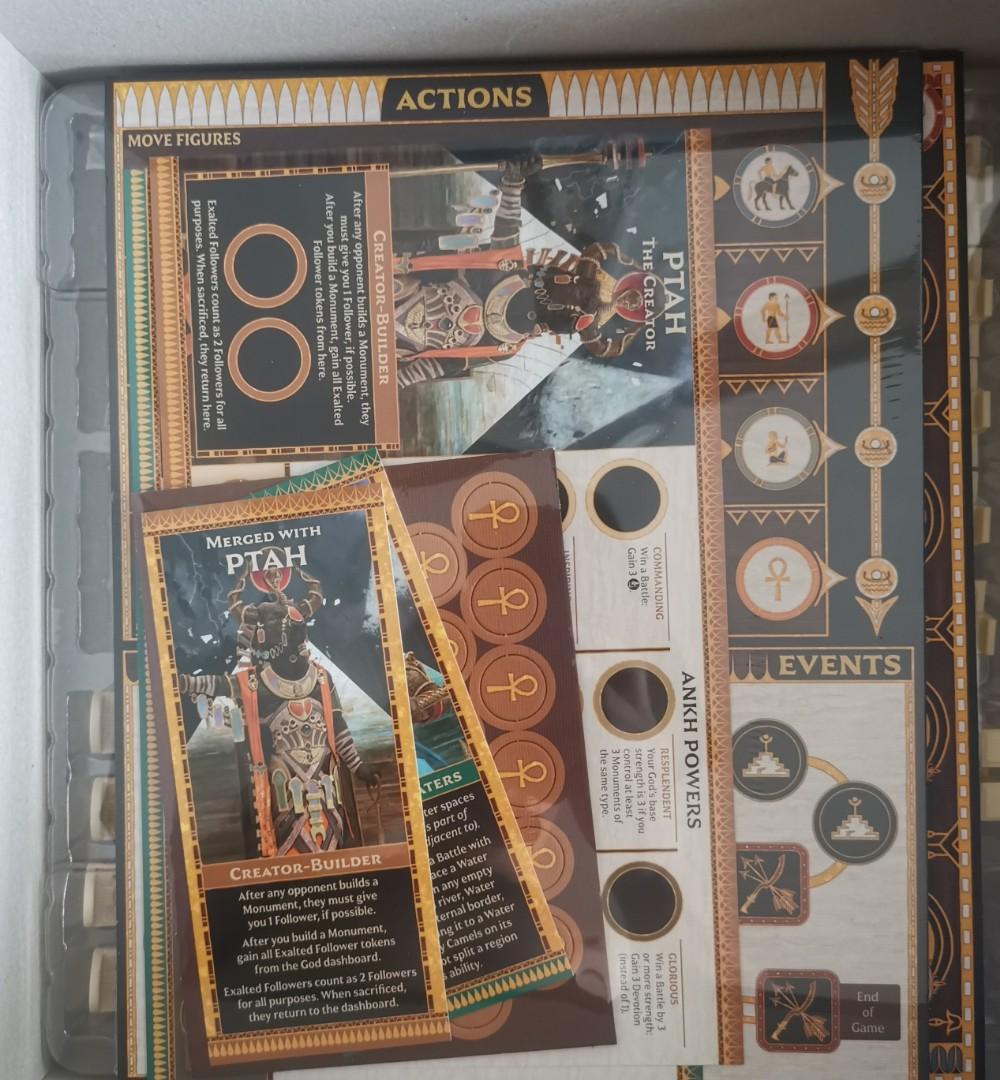 Ankh board game plus mat, faithful pledge, Hobbies & Toys, Toys & Games ...
