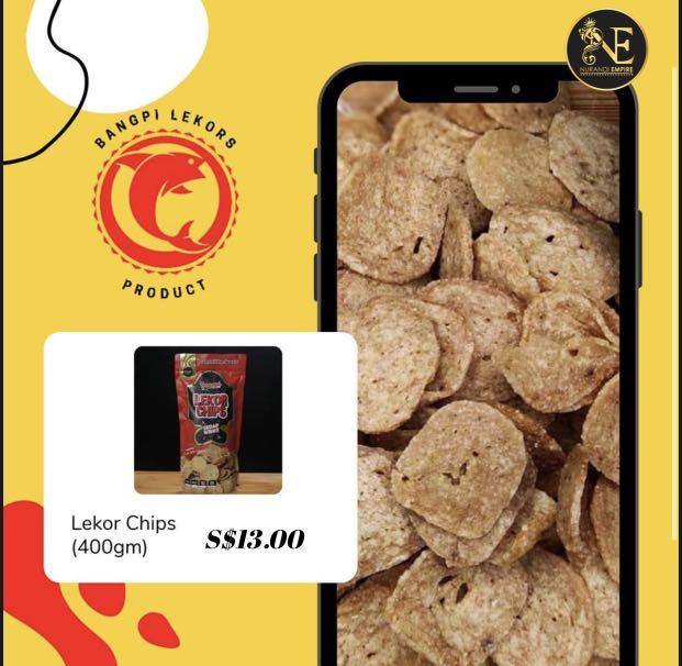 Bangpi Lekor Chips 400g Pack, Food & Drinks, Packaged & Instant Food on ...
