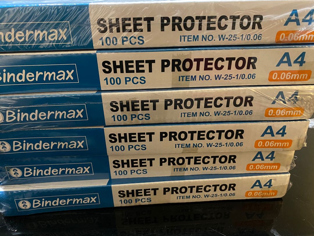 Bindermax Sheet Protector, Hobbies & Toys, Stationery & Craft ...