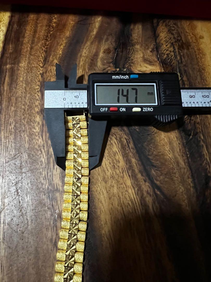 Brand New 916 Gold men size bracelet (62.5g)( refer to last 2 pictures ...